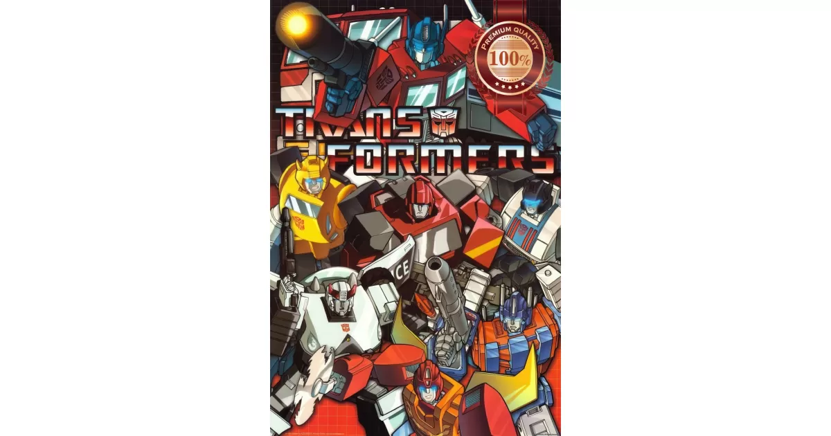 THE TRANSFORMERS AUTOBOTS 1984 80s CHARACTERS ART MOVIE PRINT PREMIUM ...