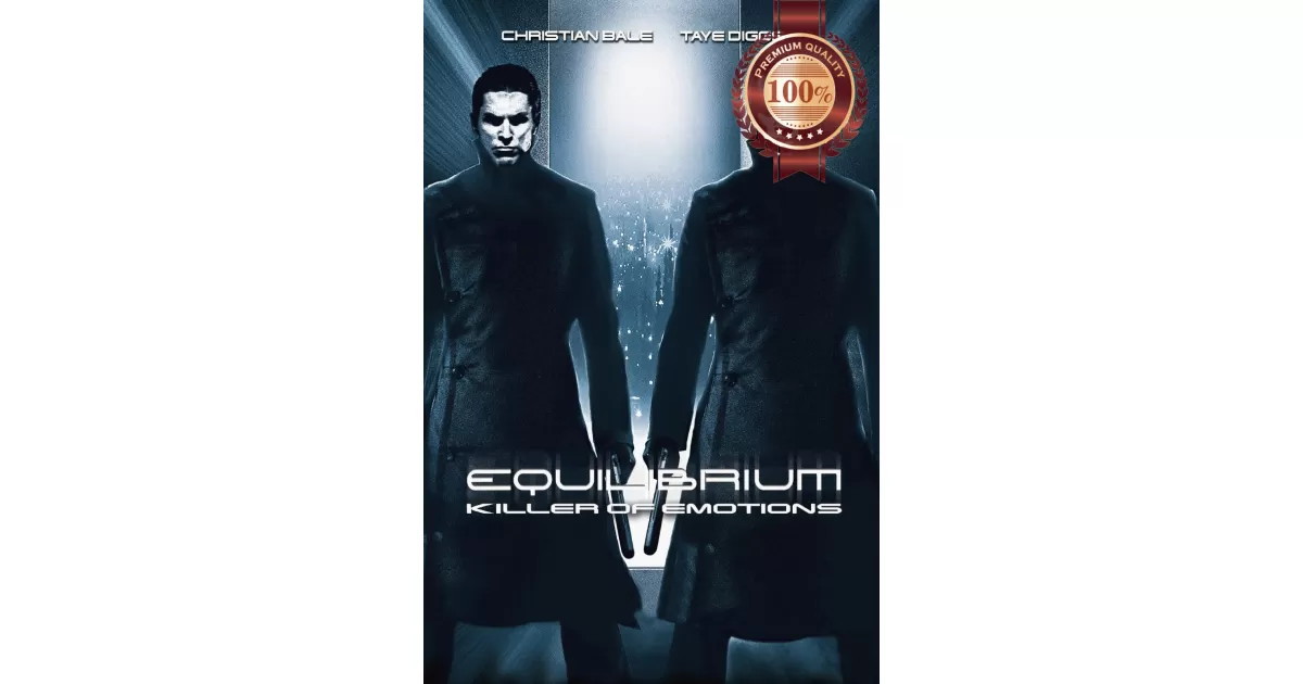 EQUILIBRIUM CHRISTIAN BALE 2002 ORIGINAL MOVIE FILM PRINT PREMIUM POSTER