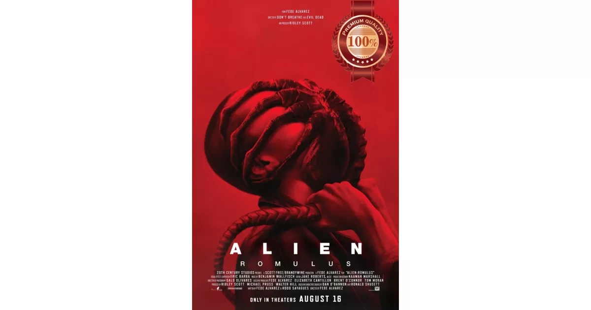 ALIEN ROMULUS 2024 FACE HUGGER ORIGINAL MOVIE FILM CINEMA PRINT PREMIUM ...