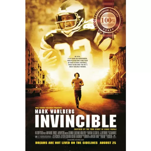INVINCIBLE 2006 WAHLBERG OFFICIAL ORIGINAL CINEMA MOVIE PRINT PREMIUM ...