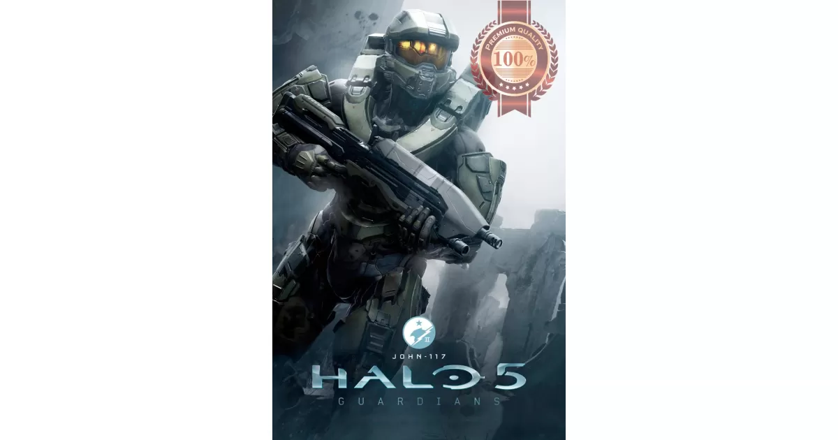 HALO 5 GUARDIANS MASTER CHIEF ORIGINAL VIDEO GAME ART PRINT PREMIUM POSTER