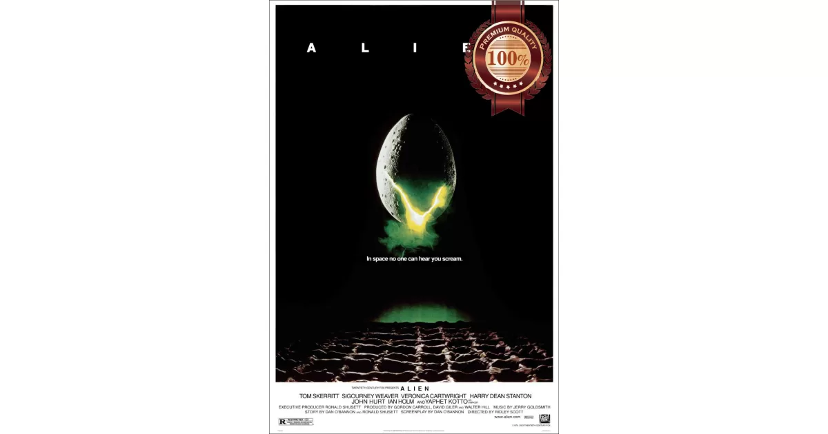 ALIEN 1979 70s EGG OFFICIAL ORIGINAL CINEMA ART FILM MOVIE PRINT ...