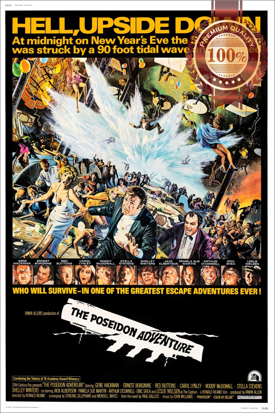 THE POSEIDON ADVENTURE 1972 ORIGINAL OFFICIAL CINEMA MOVIE PRINT ...