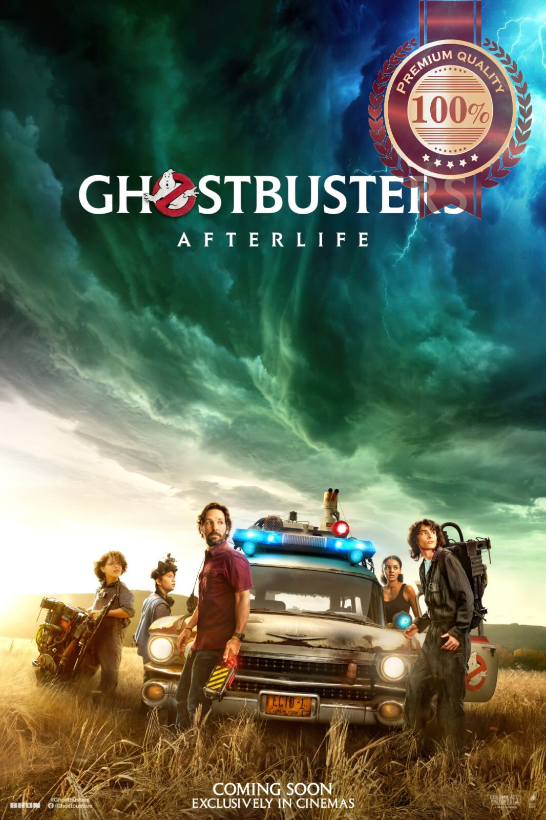 GHOSTBUSTERS AFTERLIFE V2 2021 CAST ORIGINAL MOVIE FILM PRINT PREMIUM ...