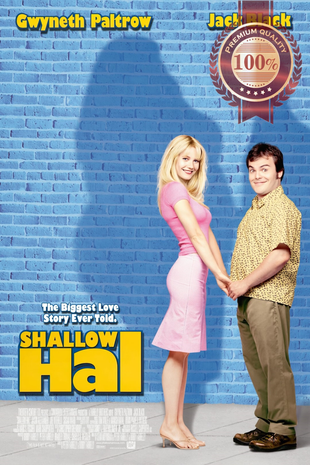 SHALLOW HAL 2001 ORIGINAL MOVIE CINEMA PRINT PREMIUM POSTER