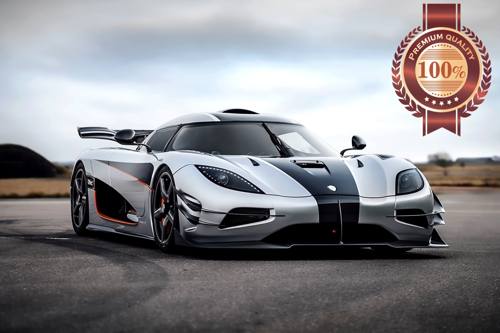 KOENIGSEGG AGERA ONE 1 SPORTS SUPERCAR SUPER CAR PHOTO PRINT PREMIUM POSTER